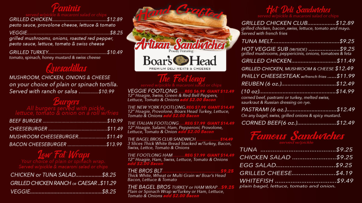 MENU – BB3 Home – Bagel Bros Cafe